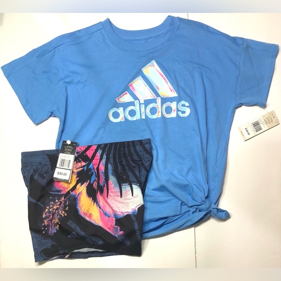adidas | Matching Sets | Girls 2 Pc Set Shirt Short Adidas Athletic ...